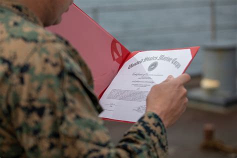 Dvids Images Marine Receives Certcom [image 2 Of 3]
