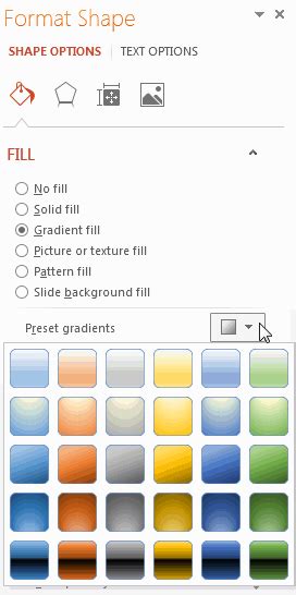 Add A Gradient Color To A Shape Microsoft Support