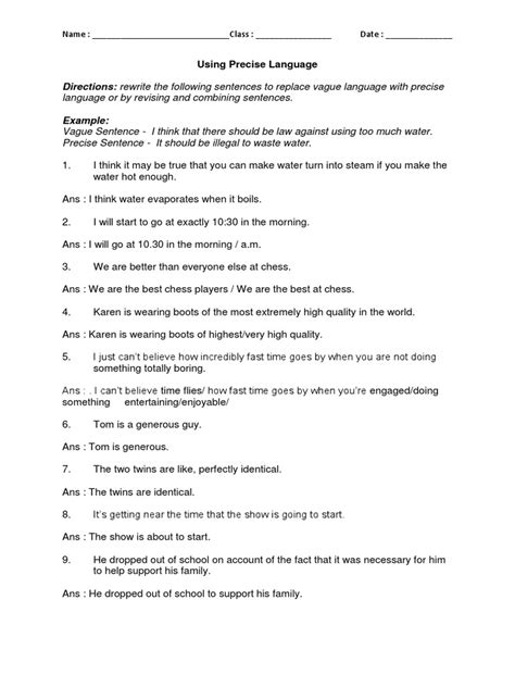 Choosing The Most Accurate And Precise Word English Choosing The Most Accurate And Precise Word English