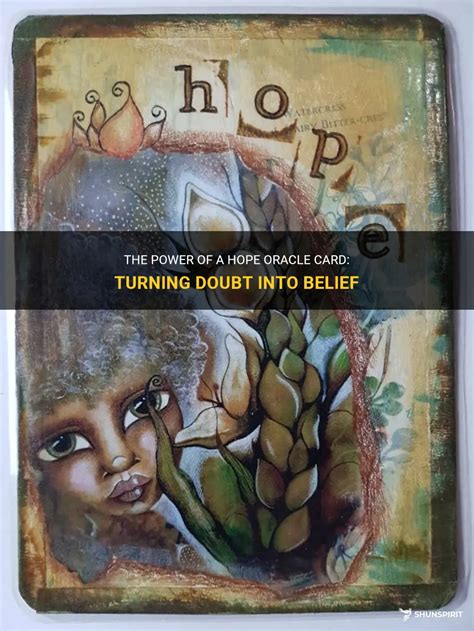 The Power Of A Hope Oracle Card Turning Doubt Into Belief Shunspirit