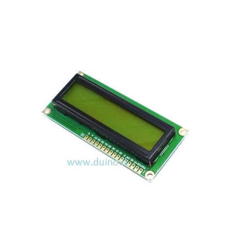 LCD 1602 Display Interactive Interface Single Chip Yellow Duinolk The Biggest Arduino Online