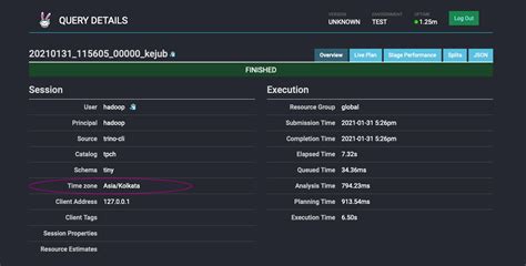 Show Session Zone In Query Details Page · Issue 4196 · Trinodb Trino · Github