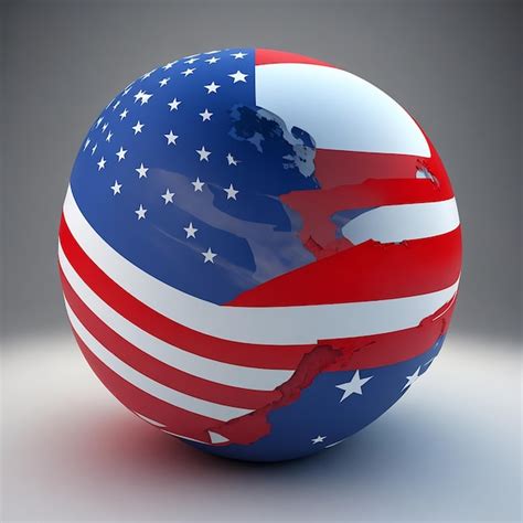 Premium Ai Image Creative American Flag