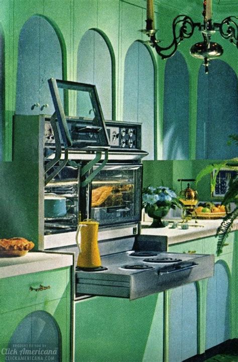 8 Vintage Sixties Kitchens With Flair Ranges Pull Out Electric Stoves