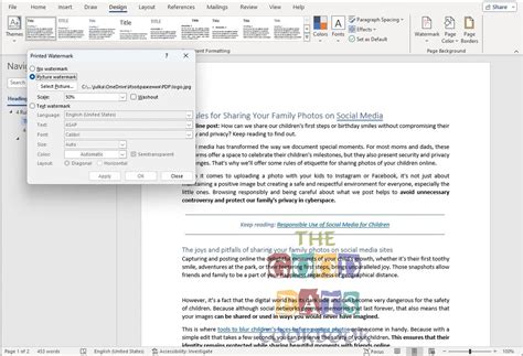 How To Add A Watermark In Word Visual Watermark Blog