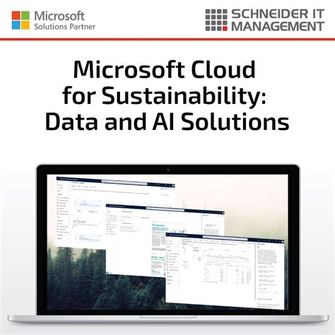 Schneider It Management On Linkedin 🍀microsoft Cloud For Sustainability Data And Ai Solutions