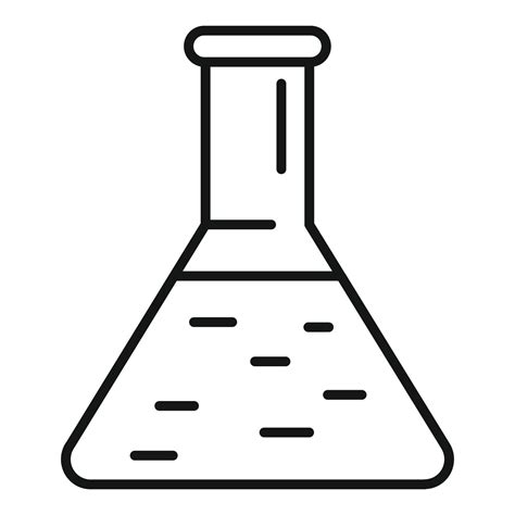 Flask Laboratory Icon Outline Vector Gmo Food Vector Art At Vecteezy