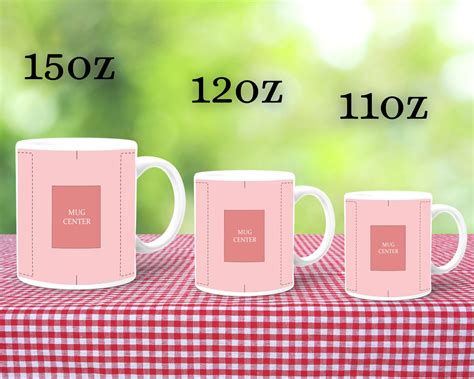 Mug Template 11oz Mug Template 12oz Mug Template 15oz Mug Etsy