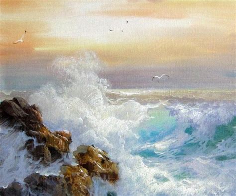 Картина Море Размеры 100x85 Год 2023 Цена 54000 рублей Художник Виктория Рыбцова