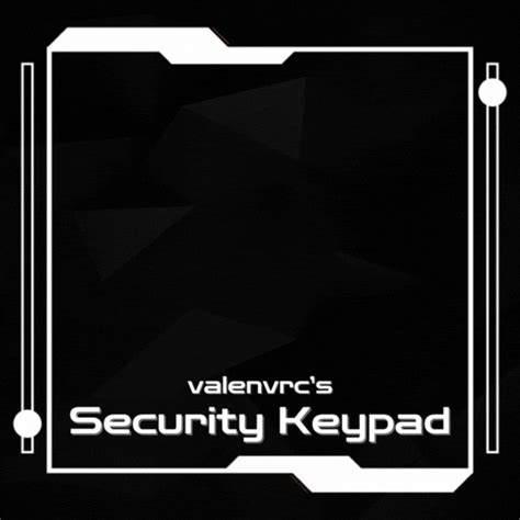 Security Keypad By Valenvrc Jinxxy