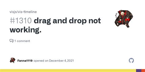 drag and drop not working · issue 1310 · visjs vis timeline · github