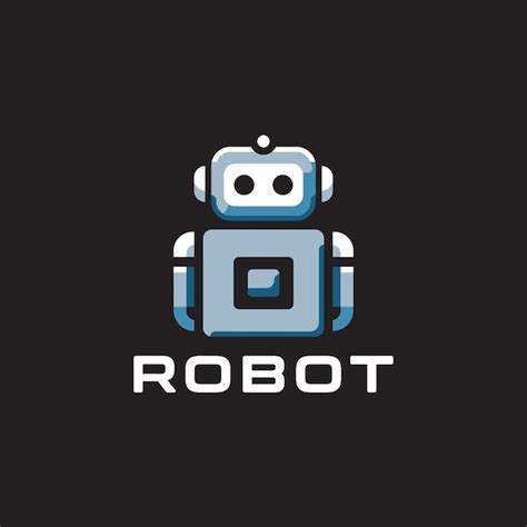 귀여운 로 캐릭터를 가진 Ai 기술 교육용 귀여운 Ai 캐릭터 커뮤니케이션 기술 프리미엄 벡터