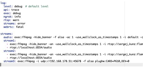 play udp stream via alsa · issue 175 · alexxit go2rtc · github