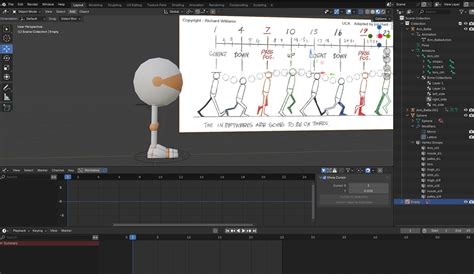 blender walk cycle animation 7 images behance