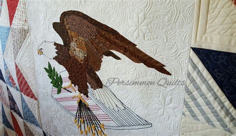 Hand Applique Eagle Patriotic Quilt Made By Paula K Longarm Quilting