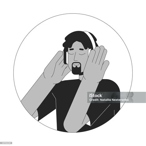 향취 행복 아프리카 계 미국인 남자 헤드폰 흑인과 백인 2d 벡터 아바타 일러스트 2차 도형에 대한 스톡 벡터 아트 및 기타 이미지 2차 도형 남성 남자 Istock