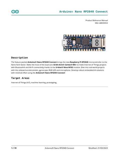 Abx00053 Datasheet Pdf Microcontroller Arduino