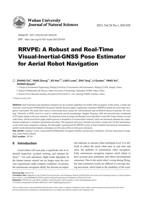 Pdf Rrvpe A Robust And Real Time Visual Inertial Gnss Pose Estimator