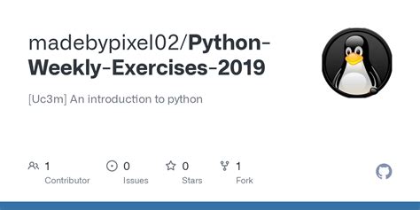 Python Weekly Exercises 2019week 1exercise1pdf At Main