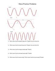 Wave Practice Problems And Wave Speed Practice Problems Course Hero
