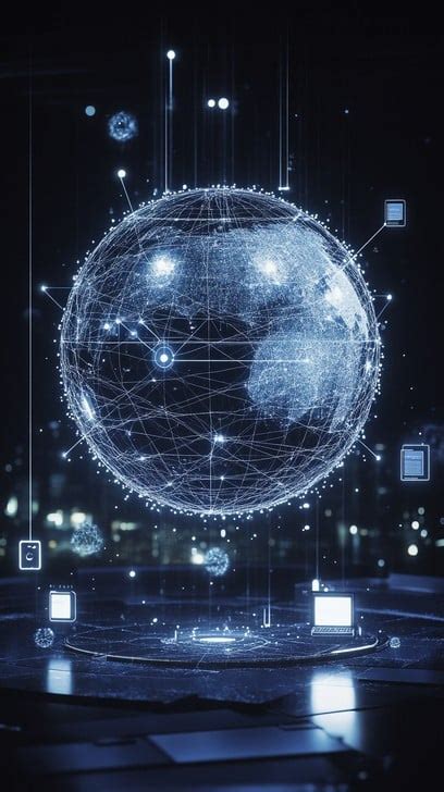 Free Digital Globe Visualization Image Download At Stockcake