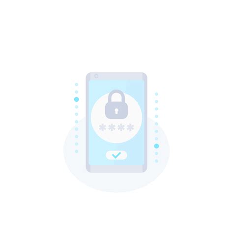 Mobile Security Password Access And Authentication Vector Icon 2596513 Vector Art At Vecteezy