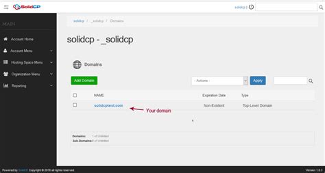 How To Add A Domain In Solidcp