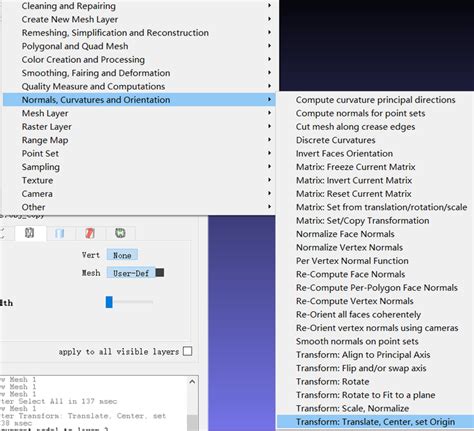 Meshlab网格平移、缩放、旋转 知乎