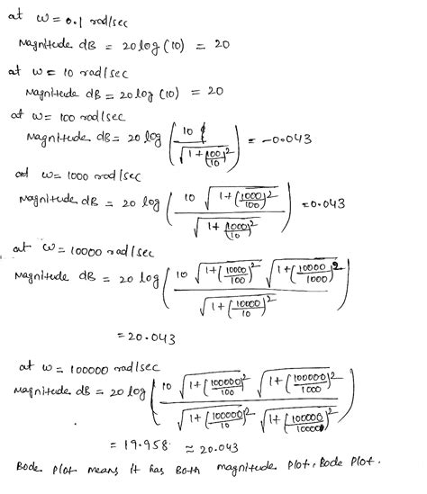 [solved] bode plot this equation course hero