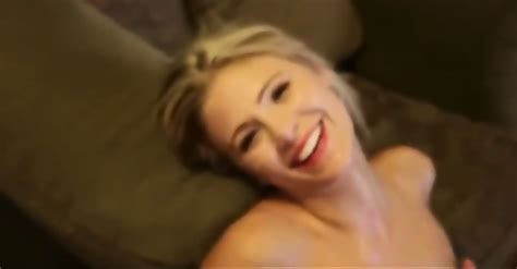 Super Hot Blonde Takes Facial