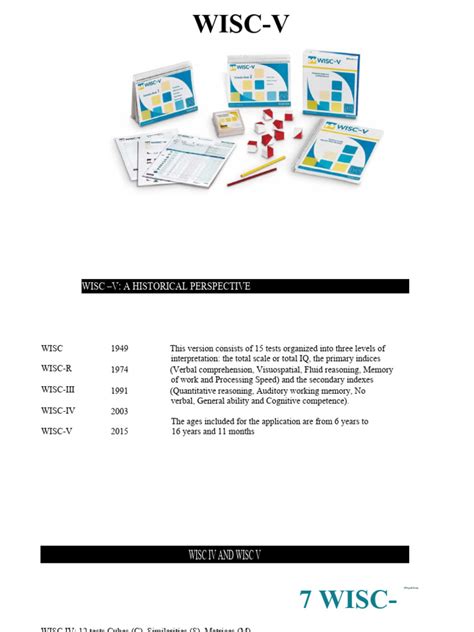 Wisc V Pdf Mental Processes Cognitive Science