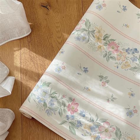 레어 빈티지 영국 플로럴 수입 벽지