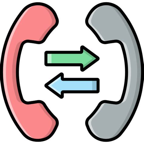 Call Forwarding Generic Outline Color Icon