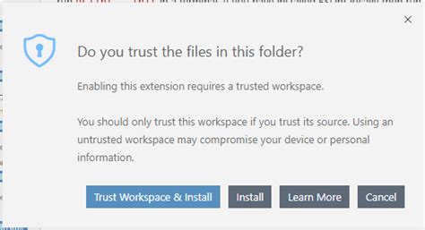 allign wording for two workspace trust dialogs · issue 122306