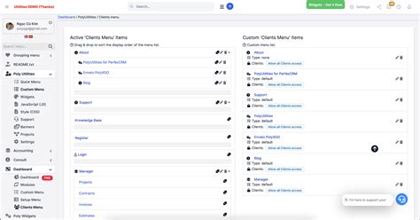 Polyutilities For Perfex Crm Quick Access Menu Custom Js Css And More By Polyxgo