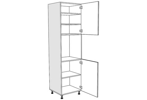 Колонен шкаф за вградена фурна In Mdf D60 Rv кашмир гланц • Модулна кухня In Mdf кашмир гланц