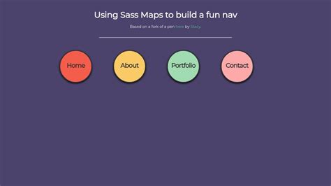 using sass maps to build a fun nav