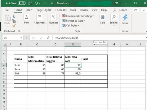 10 Contoh Rumus Excel Dan Cara Menggunakannya Lengkap Blog Mamikos