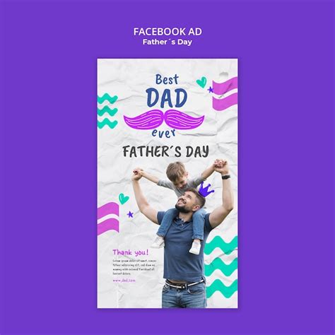 Diseño De Plantillas Para El Día Del Padre Archivo Psd Premium