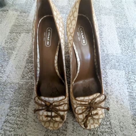Coach Shoes Coach Vintage Corey Peep Toe Pumps Poshmark