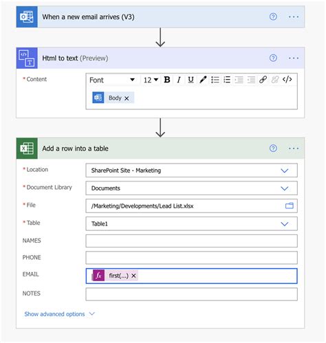 Power Automate Email To Excel Need To Pull Data From Email Into
