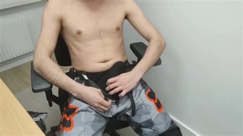 Babe Fit Guy Jerking Off In MX Gear