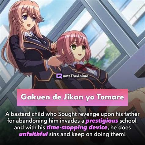 Lbumes Foto Gakuen De Jikan Yo Tomare Manga Cena Hermosa