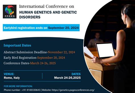 Attend The 2025 International Conference On Human Genetics And Genetic