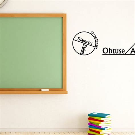 Math Class Decal Geometry Classroom Decal Wall Decal Etsy