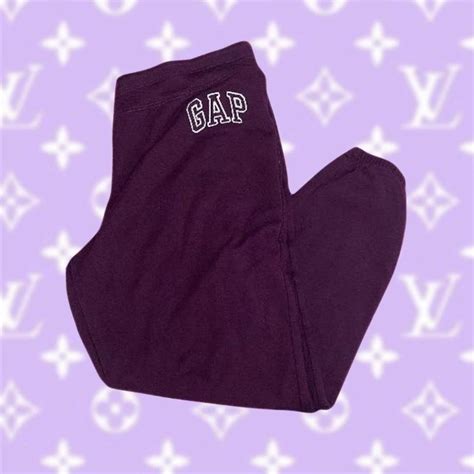 Dark Purple Comfy Cute Gap Sweats Warm And In Good Depop