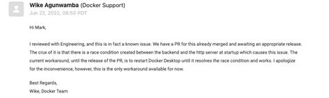 Fatal Error On Startup · Issue 6371 · Dockerfor Mac · Github