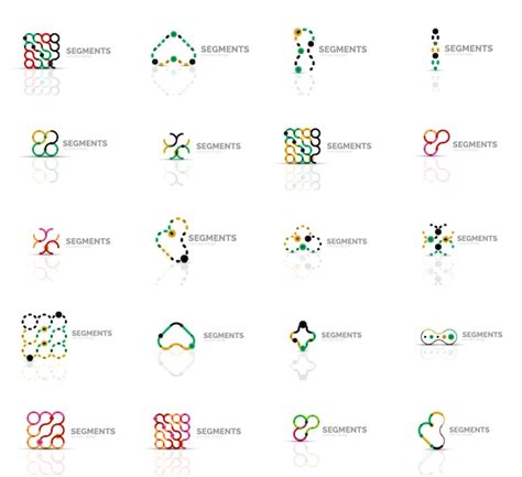 Premium Vector Set Of Linear Abstract Logos Swirl Circle Infinity