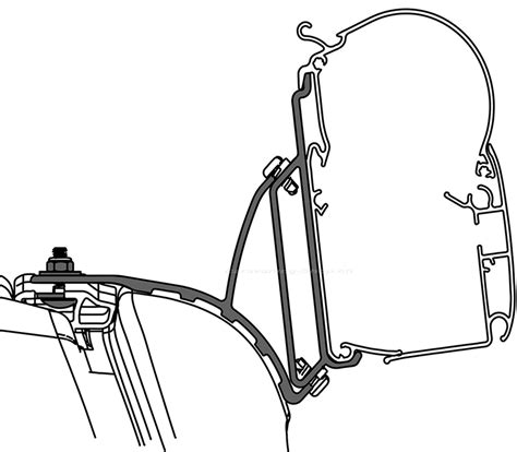 Caravaning Shop Ch Adapter Für Vw T5 T6 Multivan Mit C Schiene Für