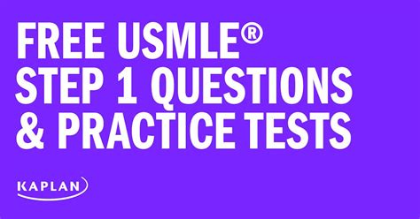 Free Usmle Step 1 Questions And Practice Tests Kaplan Test Prep
